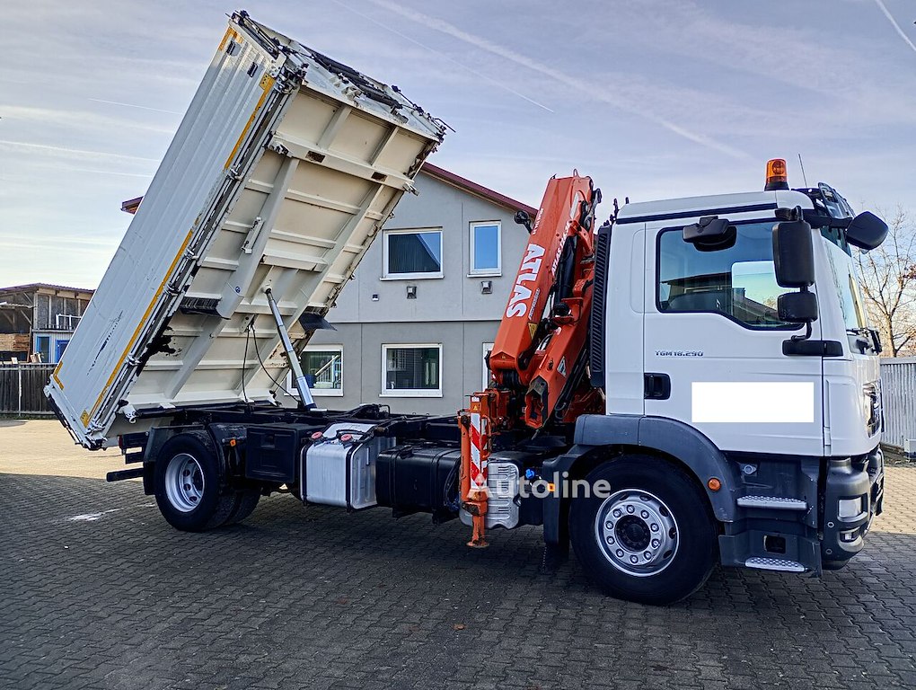 MAN TGM 18.290 4x2 Kipper m. Atlas 126.3E-A3 10,6 m kiper