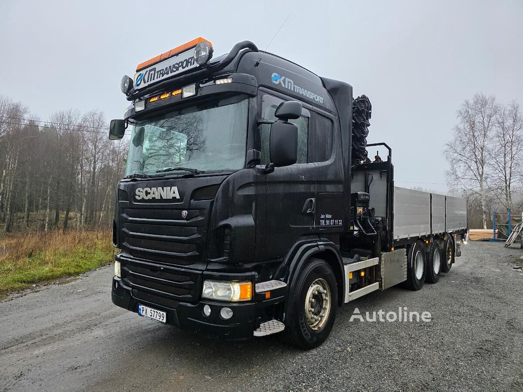 Prodaje se Scania G-serie kamion s ravnom platformom na aukciji