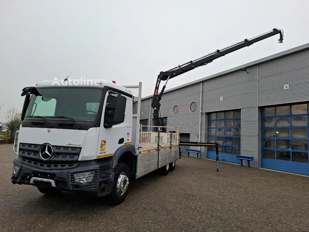 Mercedes-Benz Arocs 2640 / 6X4 / BOG AXLE / FULL-STEEL / HIAB X-HIDUO 188 B-3 kamion s ravnom platformom