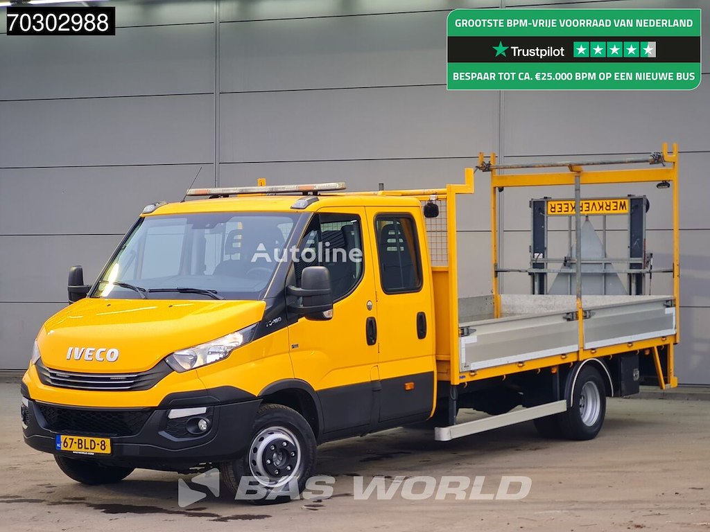 IVECO Daily 70C18 3.0L Automaat 452cmOpen Laadbak Dubbel Cabine Dubbel kamion s ravnom platformom