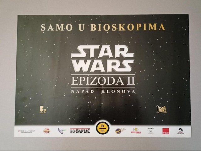 Star Wars, Epizoda II, Napad Klonova, 2002. god.