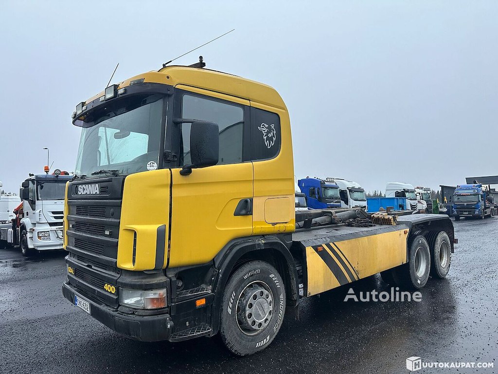 Prodaje se Scania 124, 1996, Pirkkala 11.7 l, Diesel, 922,000 km rol kiper sa kukom na aukciji
