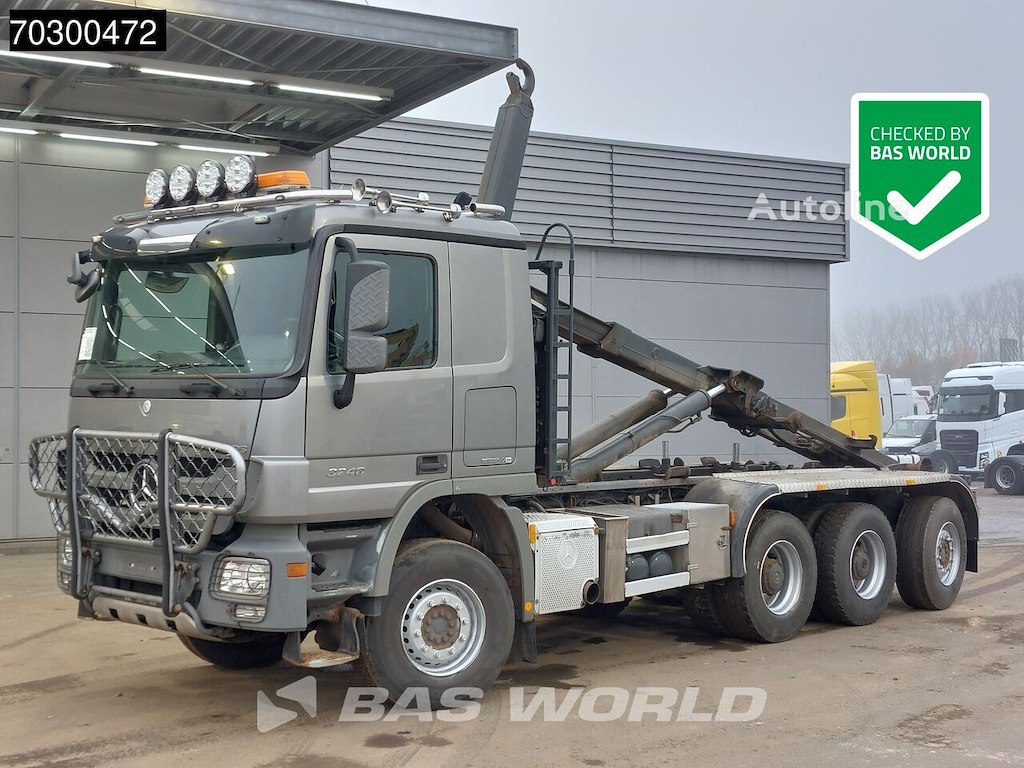 Mercedes-Benz Actros 3248 Actros 8X4 HIAB XR24SL59 Multilift Lift+steering Axl kamion rol kiper