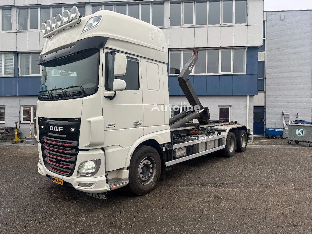 DAF XF 510 6X2 EURO 6 VDL 30T HOOK 2017 kamion rol kiper