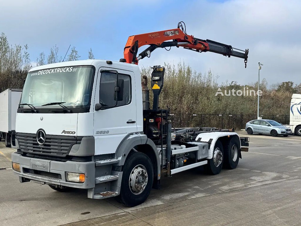 Mercedes-Benz ATEGO 2528 6x2 HAAK + KRAAN kamion rol kiper