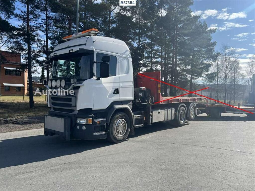 Scania R410 LB 6x2 Crane truck with Hiab crane and multil kamion rol kiper