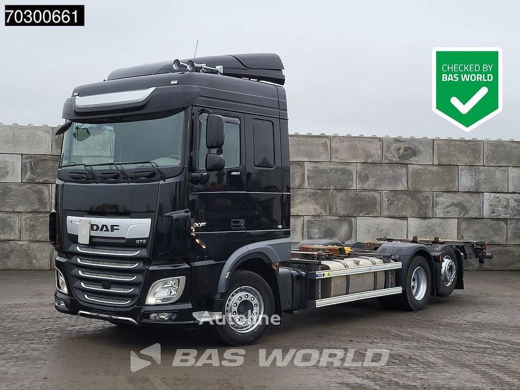 DAF XF 480 XF 6X2 Full Air Retarder Automatic Lift Axle Euro 6 vozilo za prevoz kontejnera