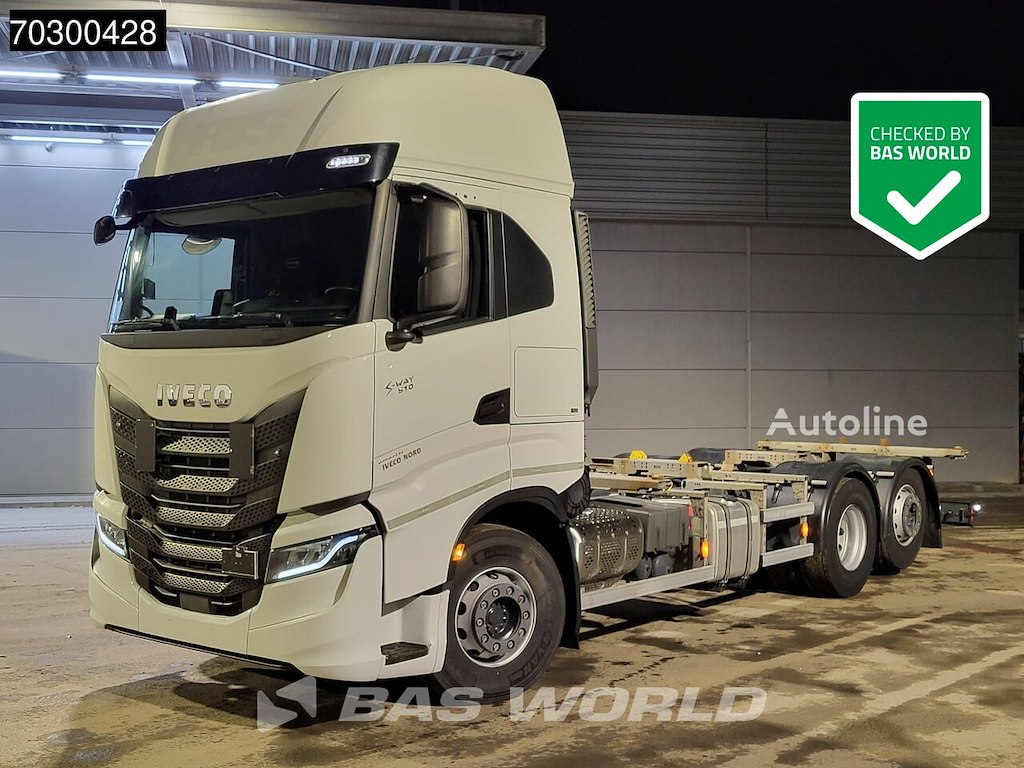 IVECO S-Way 510 6X2 Retarder Full Air Lift Axle BDF Euro 6 vozilo za prevoz kontejnera