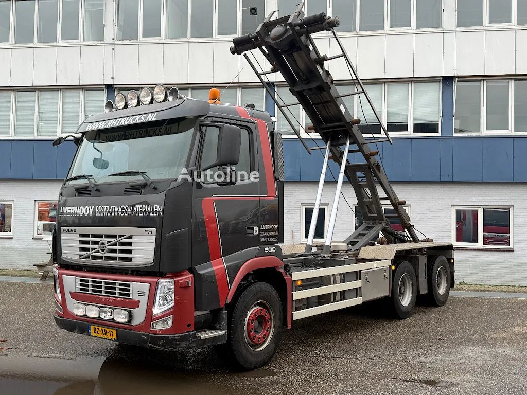 Volvo FH 500 6X4 BIG AXLES + CABLELIFT 30 TON H.T.S. + APK 07/2026 kamion sa kukom za podizanje tereta