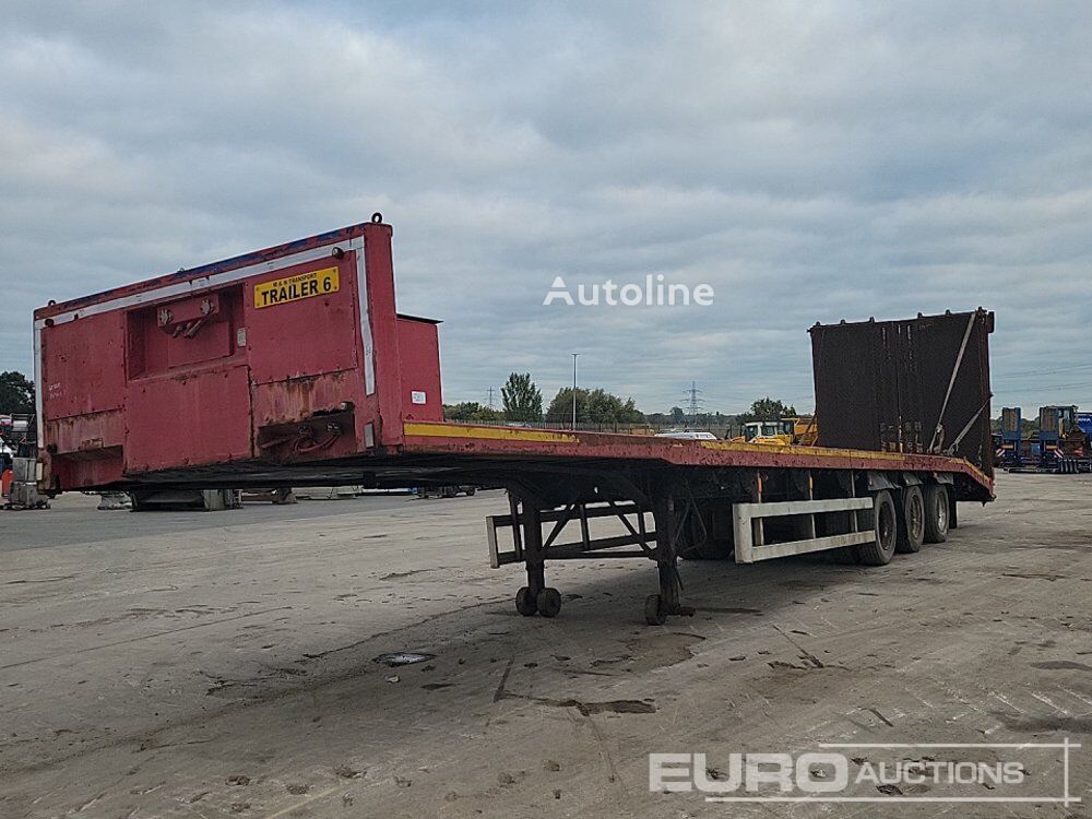 Prodaje se Tri Axle Low Loader Trailer, Winch, Hydraulic Ramp poluprikolicu sa niskom platformom na aukciji