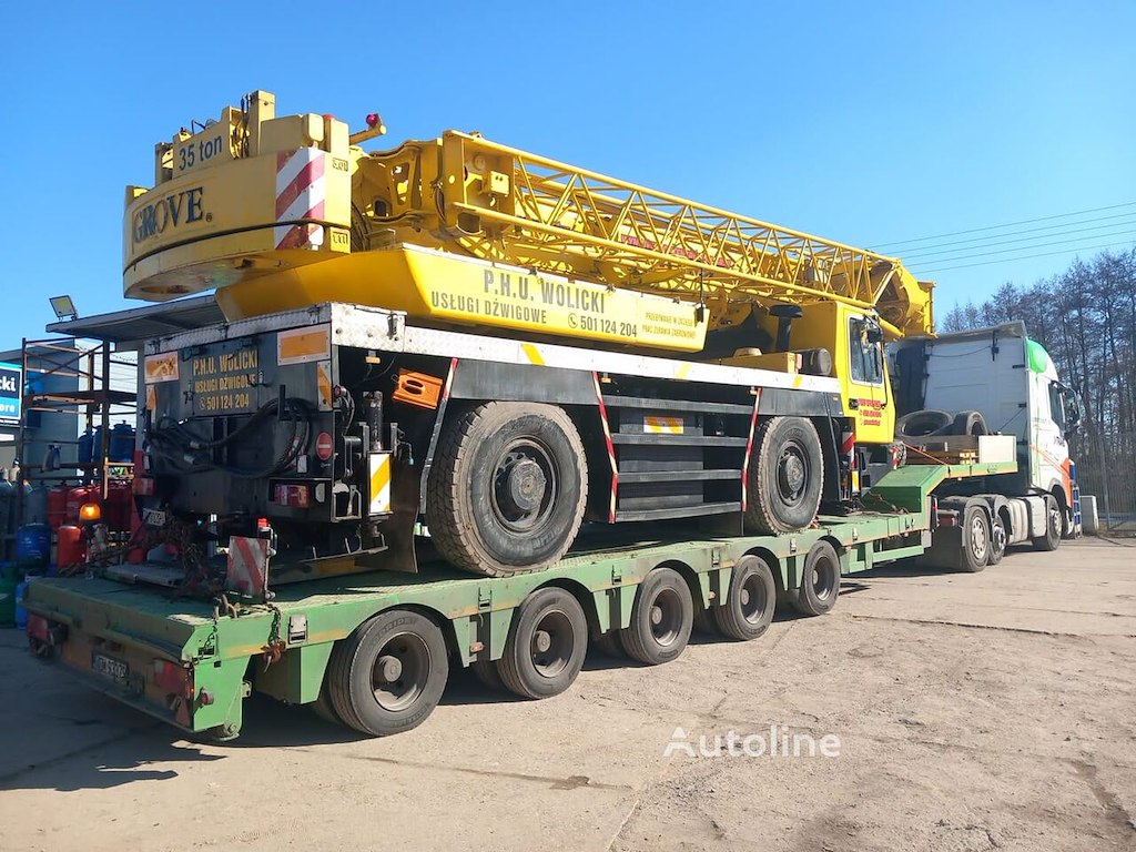 Nooteboom Semi 5 axles, hydraulically steered poluprikolica sa niskom platformom