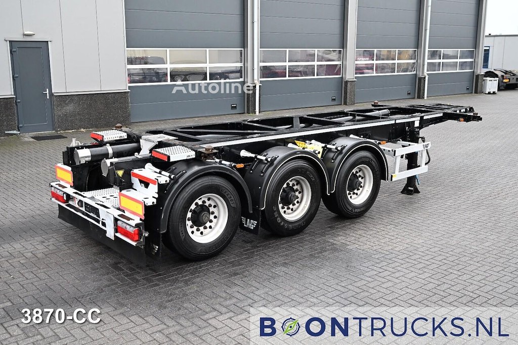 LAG O-3-CC TANK CHASSIS | 20t * 3250 Kg * ADR AT-FL-OX * BPW / DISC poluprikolica za prevoz kontejnera