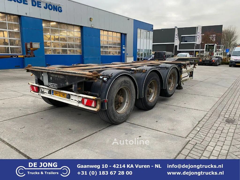 D-Tec FT-43-03V / Flexitrailer / 2x Extendable / BPW / 1x Lift Axle poluprikolica za prevoz kontejnera