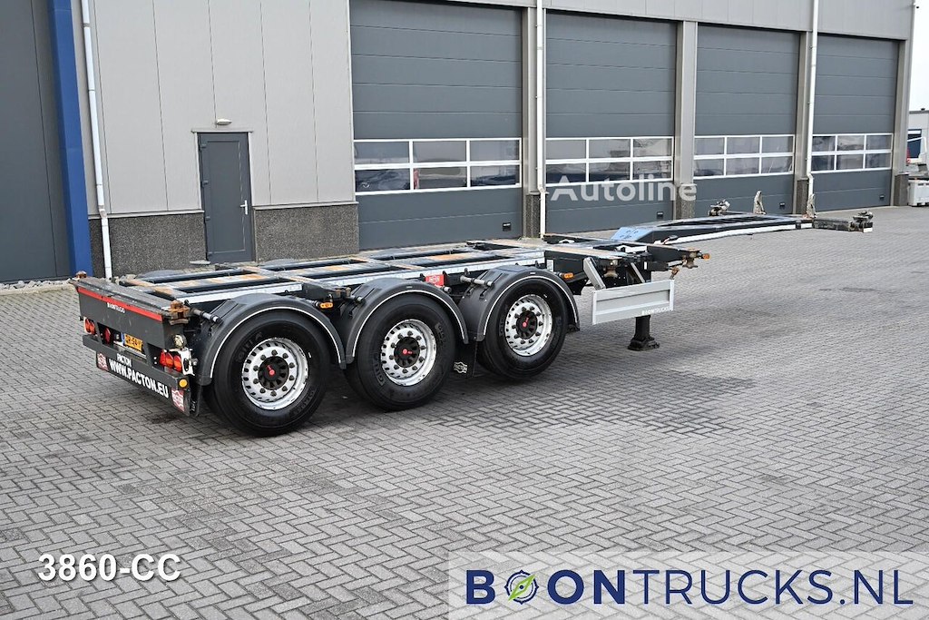Pacton ET3 | 2x20-30-40-45ft HC * 2x EXTENDABLE * LIFT AXLE * NL TRAILE poluprikolica za prevoz kontejnera