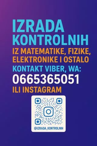 Izrada Kontrolnih iz Matematike,Fizike,Elektronike