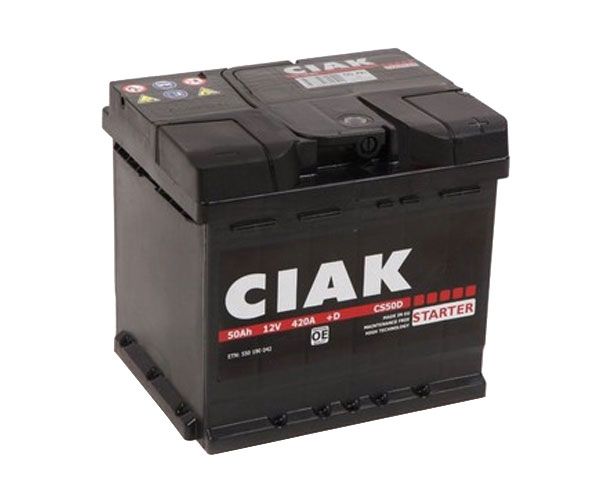 Akumulator CIAK 12V 50Ah 420A D+ CS50D Starter