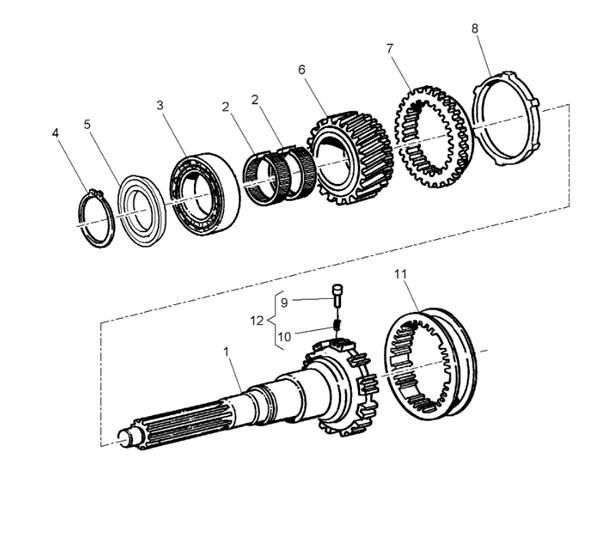 7420771702 primarno vratilo za Renault Premium 2 kamiona