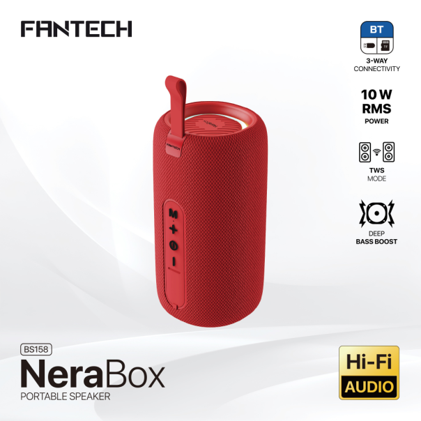FANTECH Bluetooth zvučnik BS158 NeraBox, crvena