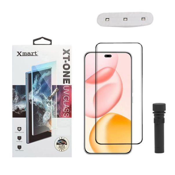 Zaštitno staklo za Honor 400 Pro XMART UV Glue Full Cover + lampa