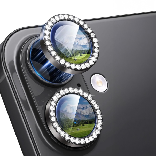 Zaštita za kameru Diamond za iPhone 17 6.3 crna