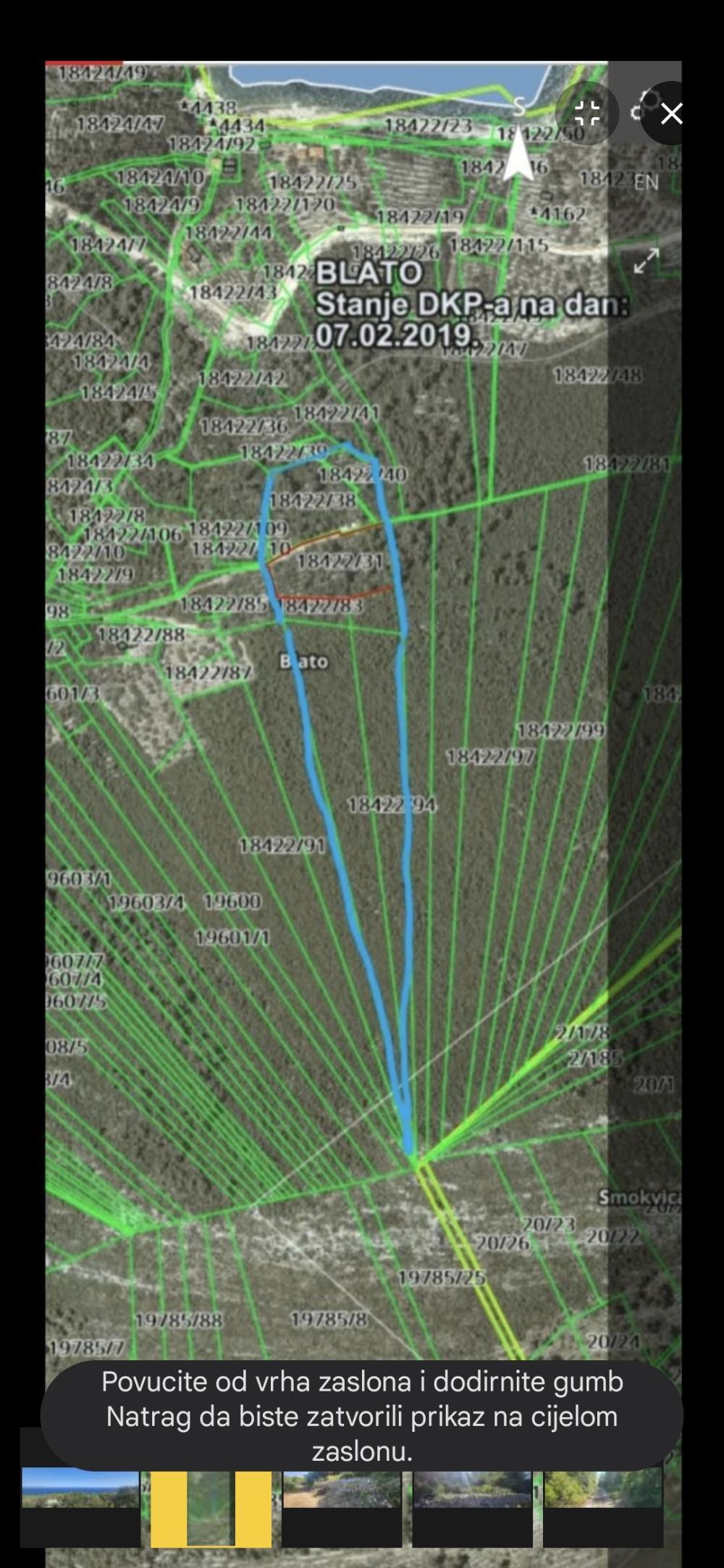 Plac na prodaju, Korcula, 2.090.400€