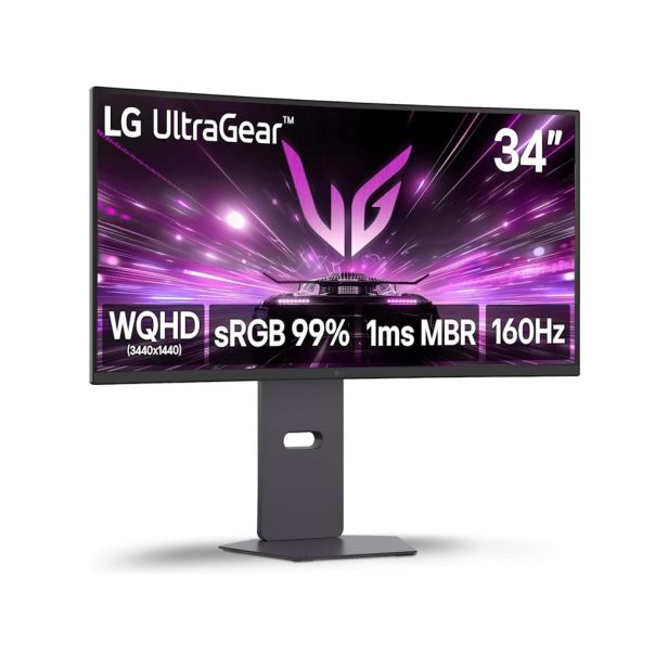 LG Monitor 34G600A 34"/VA,zakrivljen/3440x1440/160Hz/1ms MBR/HDMIx2,DP,USB/G-sync/VESA/zvucnici/crna