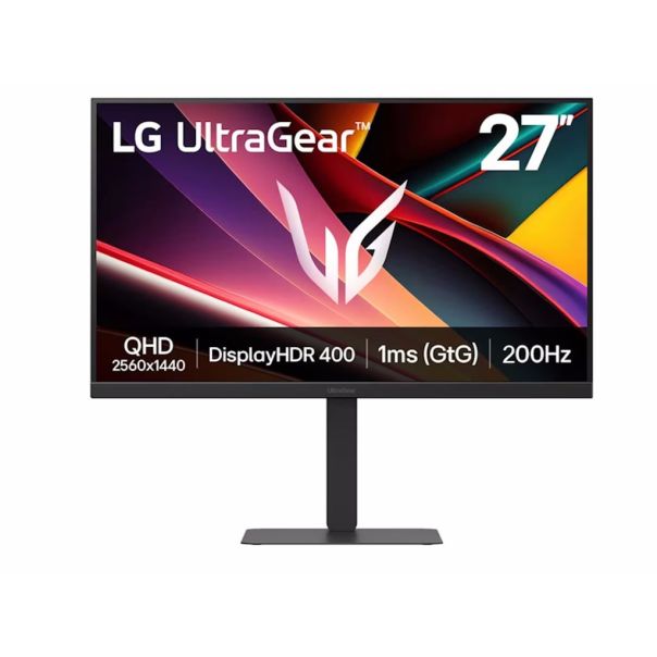 LG Monitor 27G610A-B 27"/IPS/2560x1440/200Hz/1ms GTG/HDMIx2,DP/AMD Freesync/VESA/crna