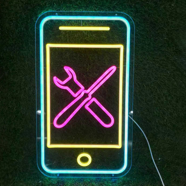 NEON svetleci reklamni znak Servis
