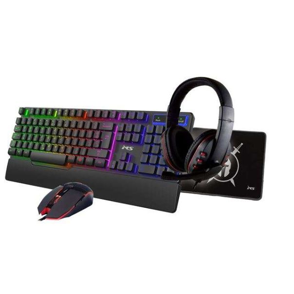 MS SET Gaming ELITE C501 4u1, tastatura, miš, slušalice, podloga