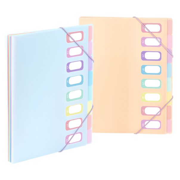 VIQUEL PVC Organiser sa 8 pregrada i gumicom Rainbow Pastel