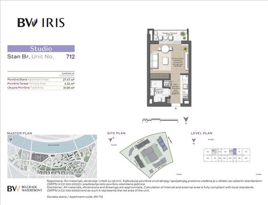 Beograd na vodi - Iris - sa garažnim mestom