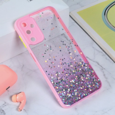 Futrola Frame Glitter za Samsung A145R/A146B Galaxy A14 4G/5G roze