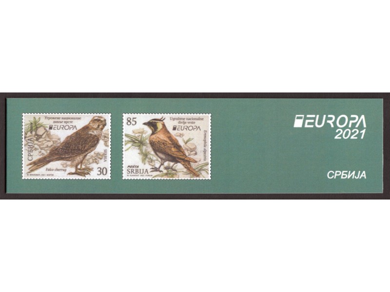 Srbija 2021 Evropa CEPT karnet tip A MNH