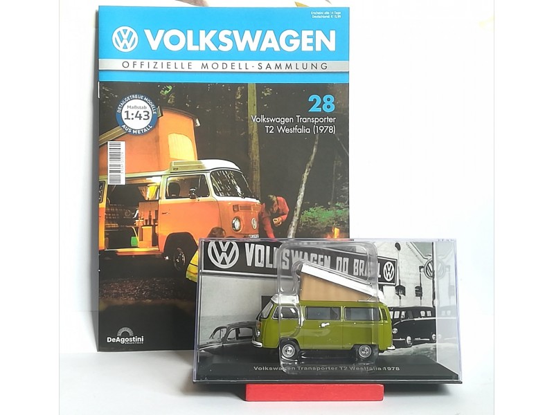 IXO Altaya 1976 VW Transporter T2 Westfalia 1:43