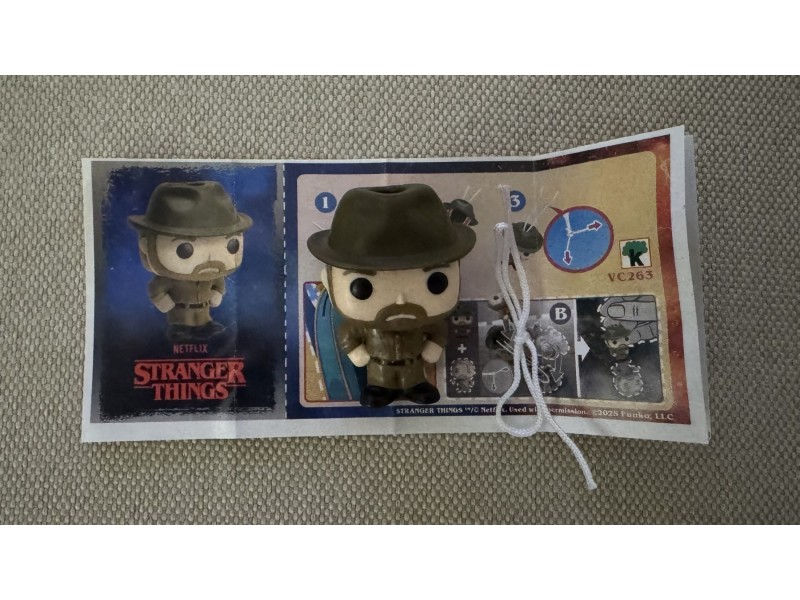 Kinder Joy STRANGER THINGS Funko Pop - VC263 Hopper