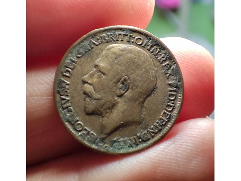 ENGLESKA 1913 farthing bronza George V