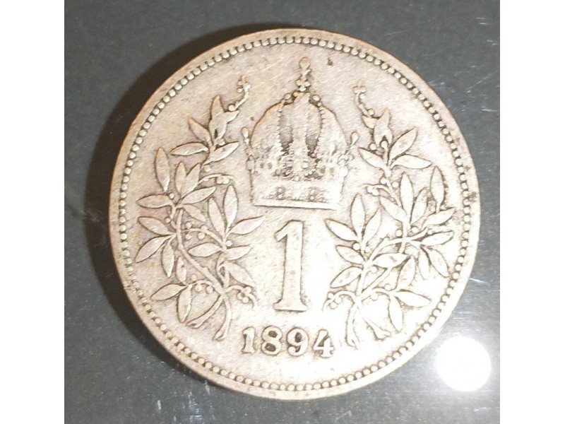 C33 1 korona Austrija 1894 srebrnjak 5g srebro