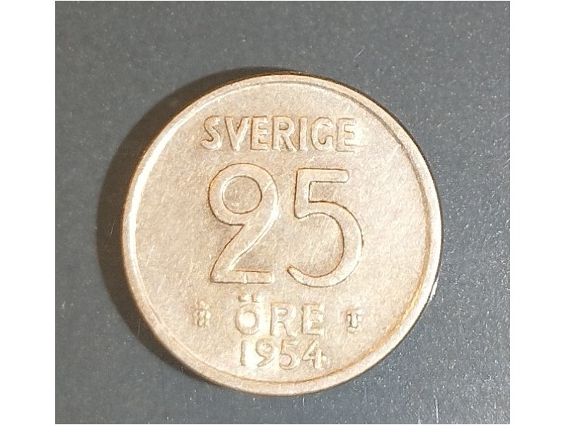 C43 25 ore Svedska 1954 srebrnjak 2,32g srebro
