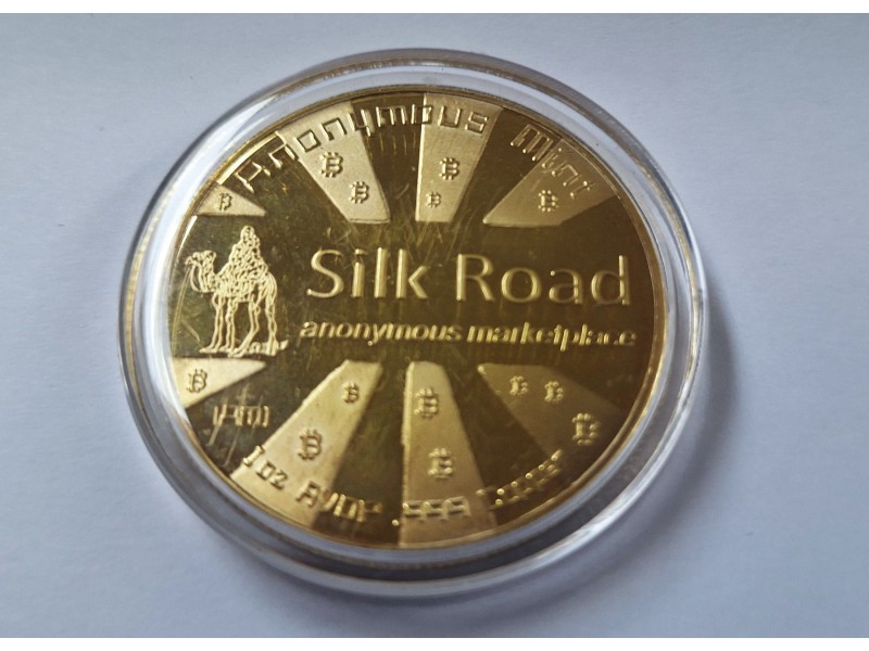 Suvenir kovanica: BITCOIN, Silk Road