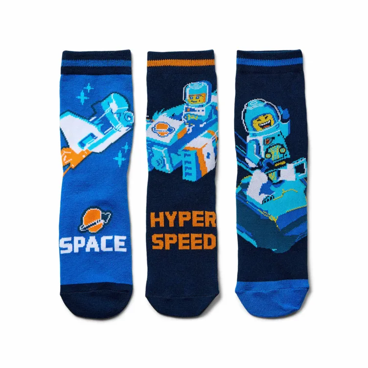 LEGO City čarape, set 3 kom, teget - 26/27