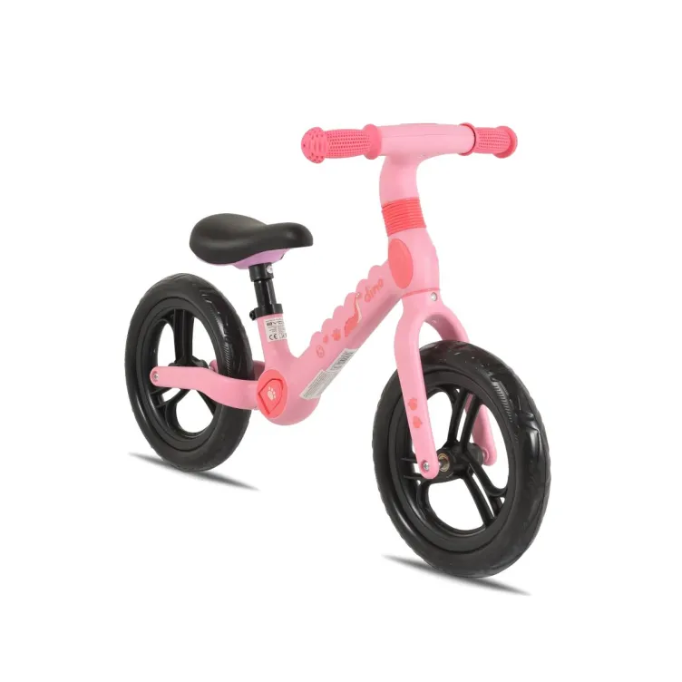 Balance bike 12" GALAXY DINO roza