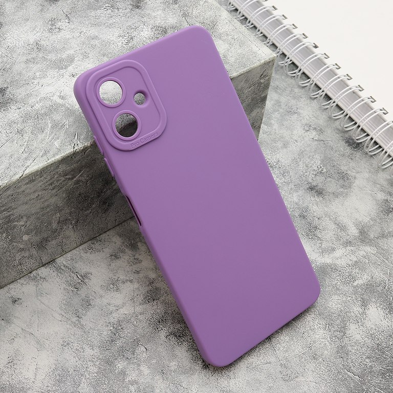 Zastitna silikonska maska (futrola) Pro Camera - Samsung A065F Galaxy A06 ljubicasta (MS)