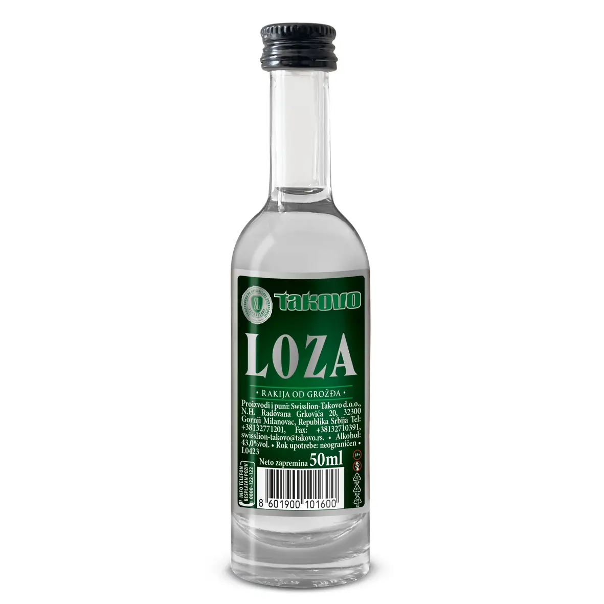 LOZOVAČA 43%, 50ML