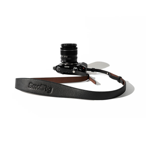 SmallRig 5208 Universal Leather Camera Shoulder Strap (Black)