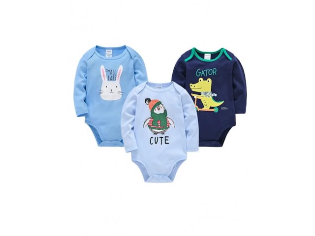 Nov set tri bodija 12-18m