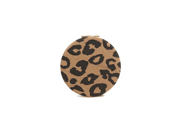 Ogledalce - Leopard, Dark, Round