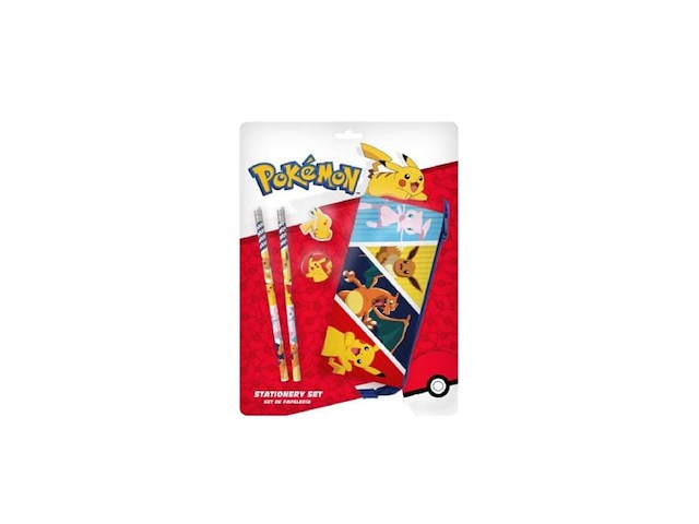 Školski set sa pernicom - Pokemon, Triple