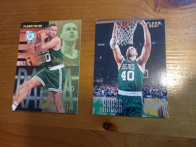 Dino Radja karta FLEER 95-96 i 96-97 Boston Celtics