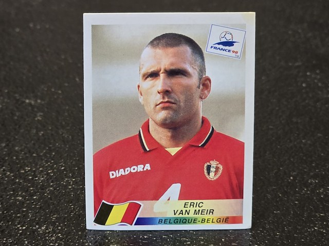 Sličica Fifa France 98 Panini broj 321 Eric Van Meir