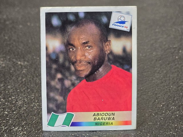 Sličica Fifa France 98 Panini broj 247 Abiodun Baruwa